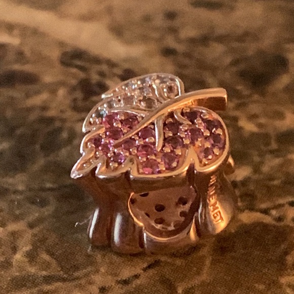 Pandora | Jewelry | Authentic Retired Pandora Rose Sparkling Pave Leaf ...
